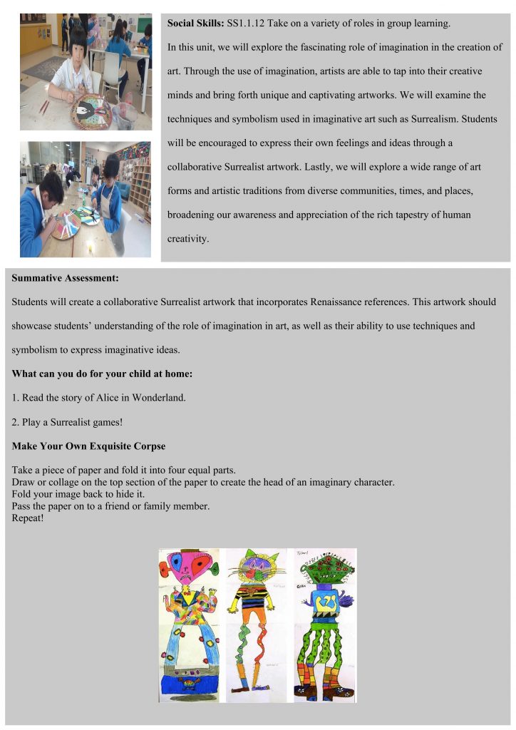 Unit of Inquiry Upper Primary (March 2024) - Xian Liangjiatan ...