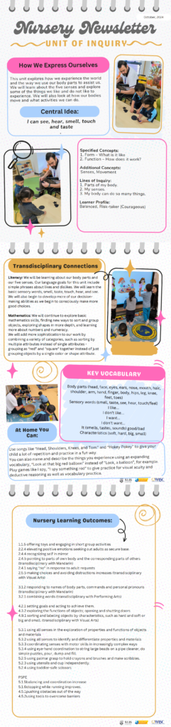 Unit of Inquiry Nursery (October 2024) - Xian Liangjiatan International ...