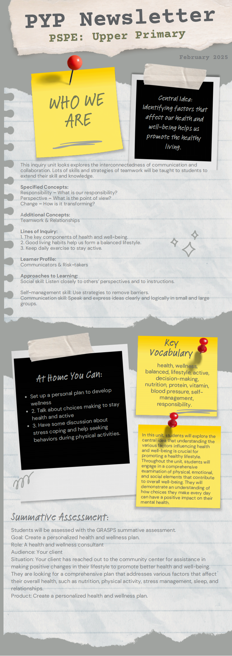 PSPE Upper Primary (February 2025) - Xian Liangjiatan International School