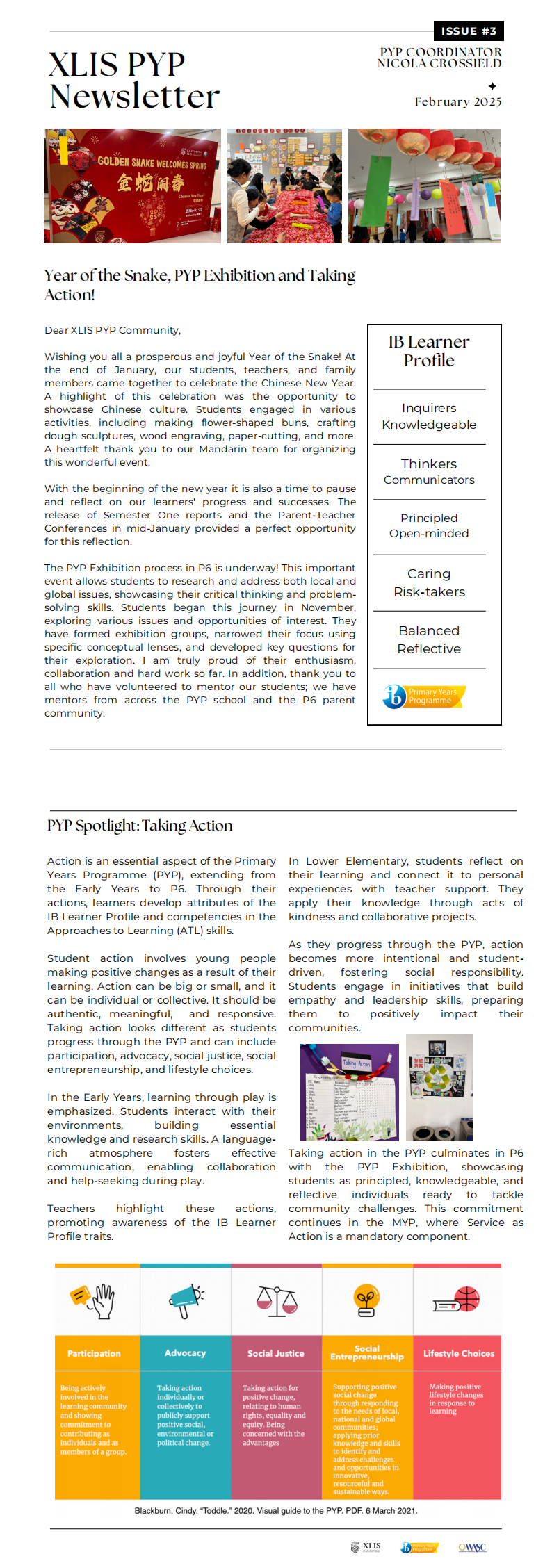 Letter from PYP Coordinator (February 2025) - Xian Liangjiatan ...